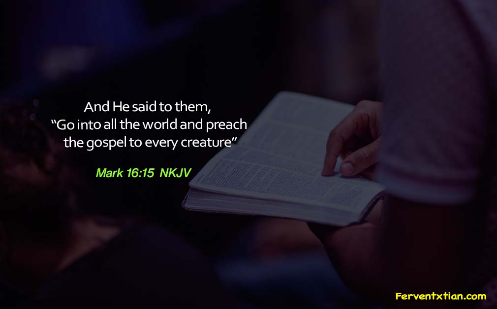 Word of the day: Mark 16 vs 15 – Tell someone about Jesus